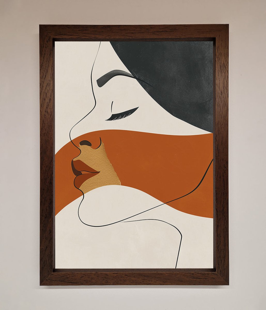 Line Drawing Flow Framed Wall Art wall Art – Zestio